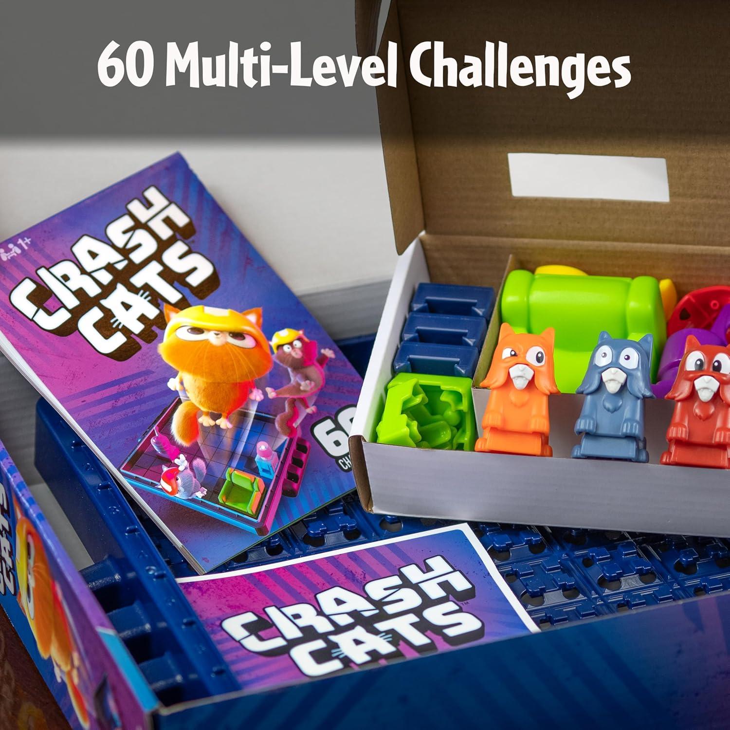 ThinkFun Crash Cats: The Super Fun Spring Loaded Logic Game for ...