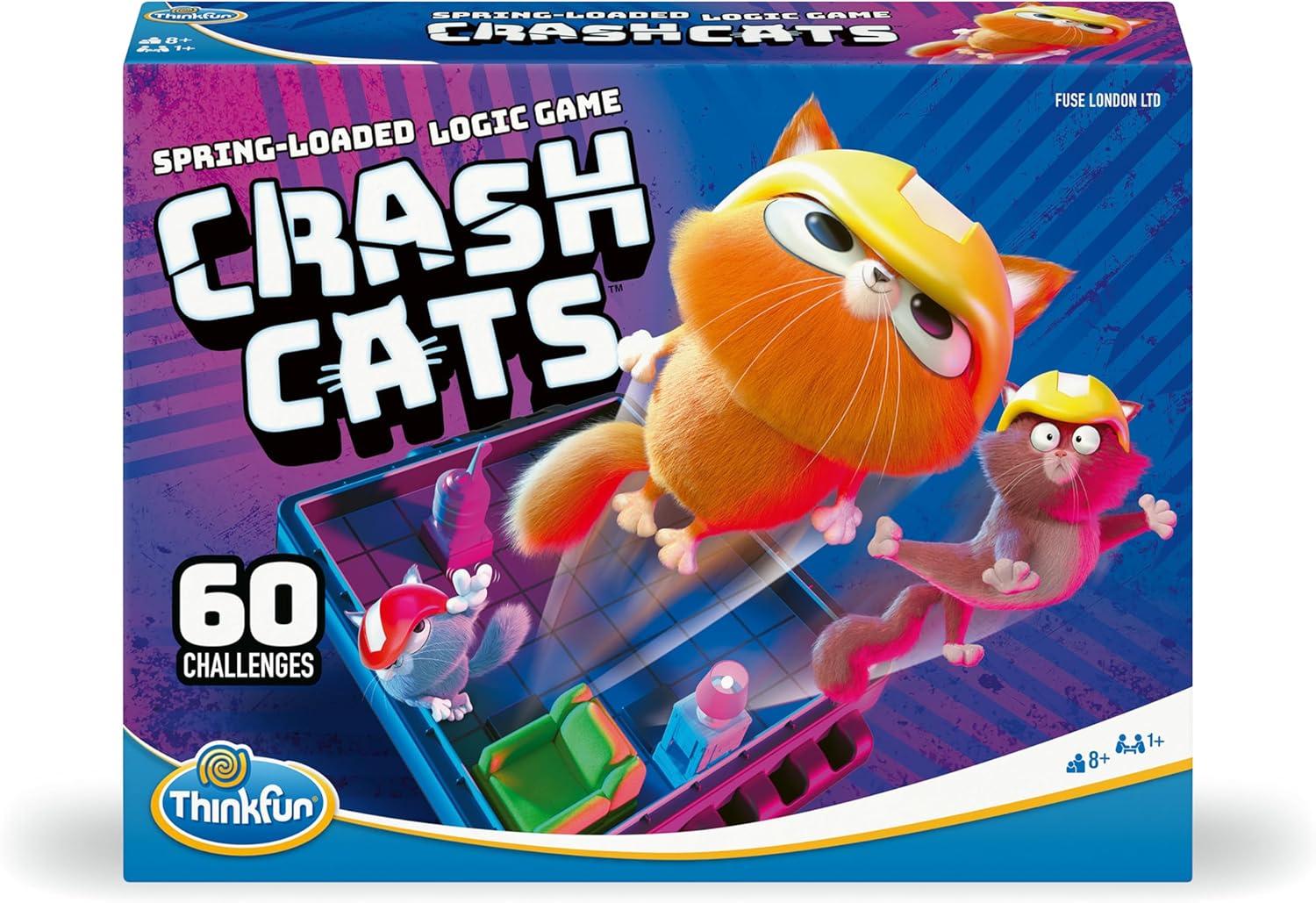 ThinkFun Crash Cats: The Super Fun Spring Loaded Logic Game for ...