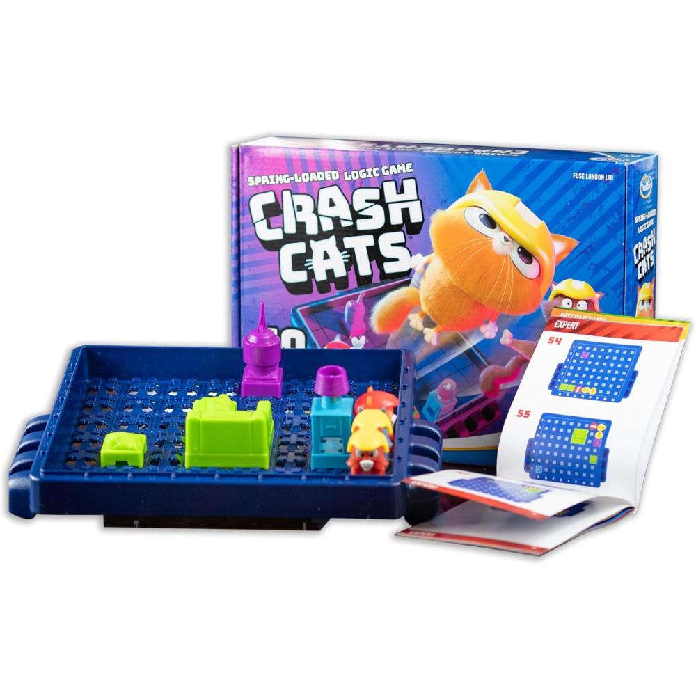 ThinkFun Crash Cats: The Super Fun Spring Loaded Logic Game for ...